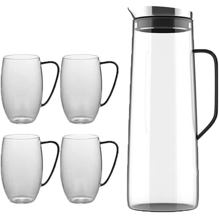 Hot and Cold Water Cup Cold Kettle Borosilicate Heat-Resistant Glass ...