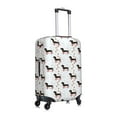 Daiia Dachshund Dog Luggage Cover, Thickened Washable Travel Luggage ...