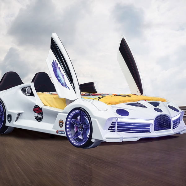 White car bed store