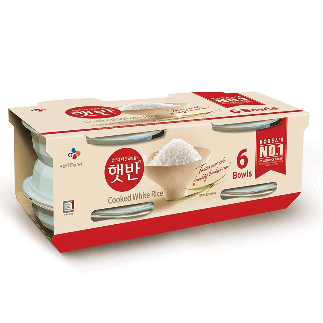 CJ Cooked White Rice Bowl (210gX6EA) - Walmart.com