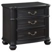 Coaster 200972-CO 2 Drawer Nightstand, Burnished Oak - Walmart.com
