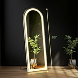Bigleap Arched Mirror Full Length with LED Lights, 16"x60" Body Wall ...