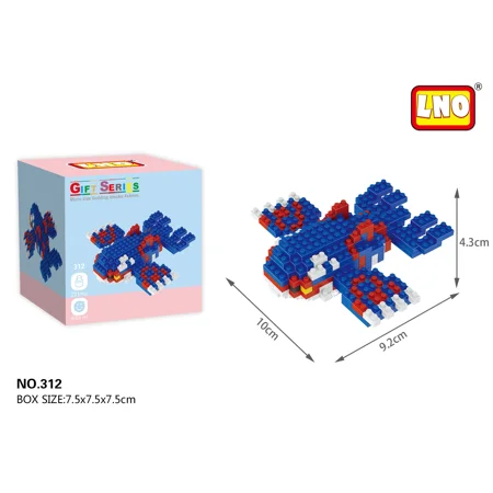 LNO Pokemon Micro Building Blocks Rayquaza Rowlet Mega Charizard 3D ...