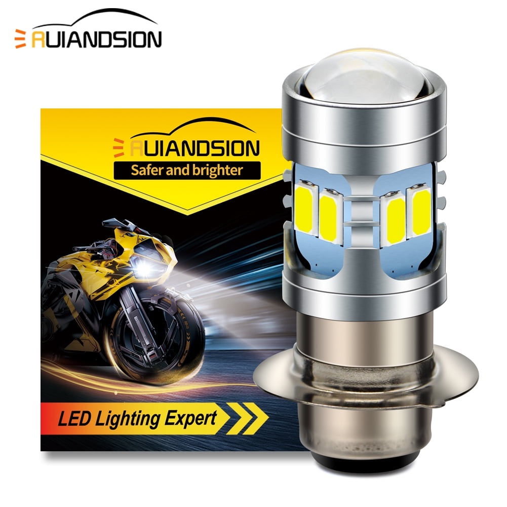 Ruiandsion P15D LED Bulb High and Low Light Integration 6-24V 600Lm ...