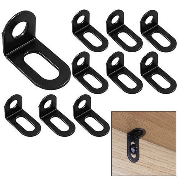 10pcs Stainless Steel Corner Brackets Right Angle L Shape Brace Bracket ...