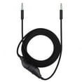 Black 3.5mm Replacement Headphone Cable with Volume Control for ...