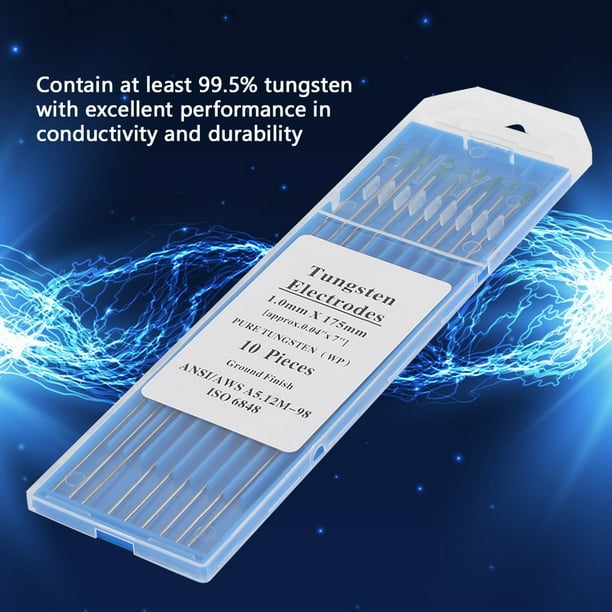 TIG Electrode,10Pcs Pure Tungsten Electrodes Pure Tungsten Electrode ...
