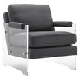 Serena Grey Linen/Lucite Chair - Walmart.com