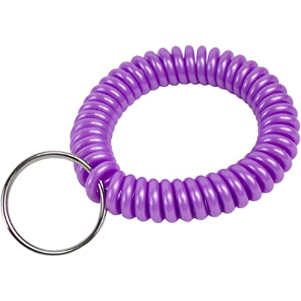 KEINXS 10PCS Solid Color, Plastic Spring Telephone Wire Bracelet, Wrist ...