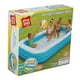 Play Day 10-Foot Rectangular Inflatable Family Pool, Blue, Ages 6 and ...