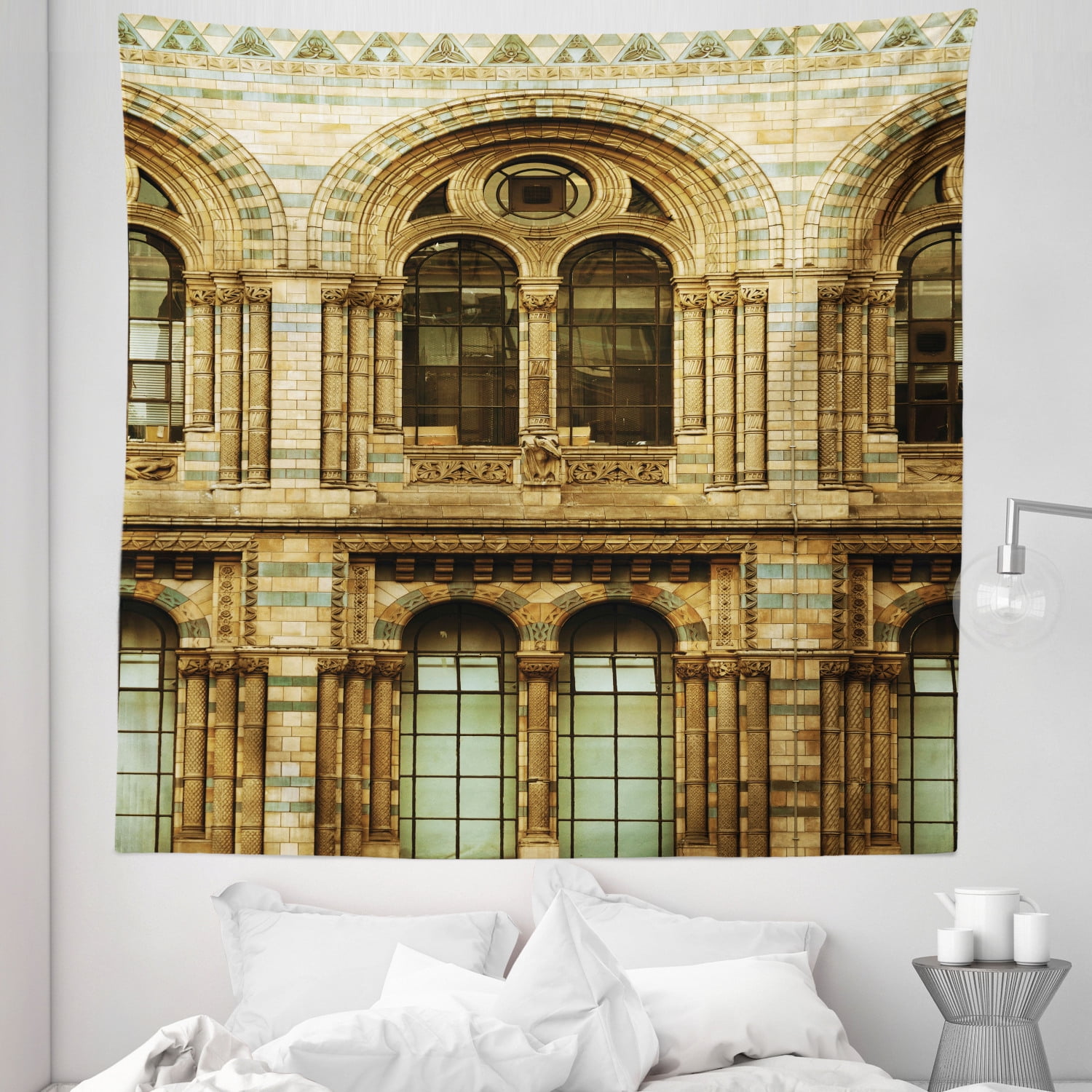Historic Tapestry, Historical Architecture European City Building in ...