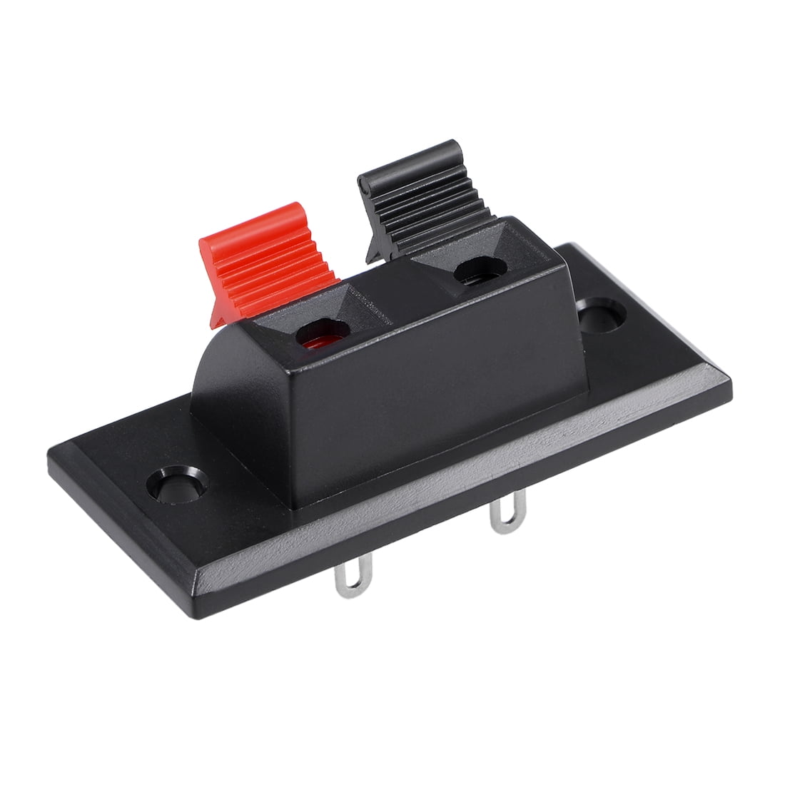 1pcs 2 Way Jack Socket Spring Push Release Connector Speaker Terminal ...