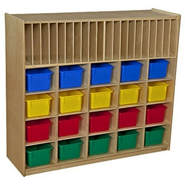 Wood Designs Multi-Storage Child's Cubby with Dimensions 48W x 15D x ...