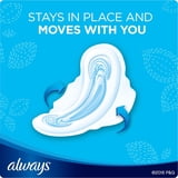 Always Maxi Size 2 Long Super Pads with Wings, Overnight Protection (90 ...