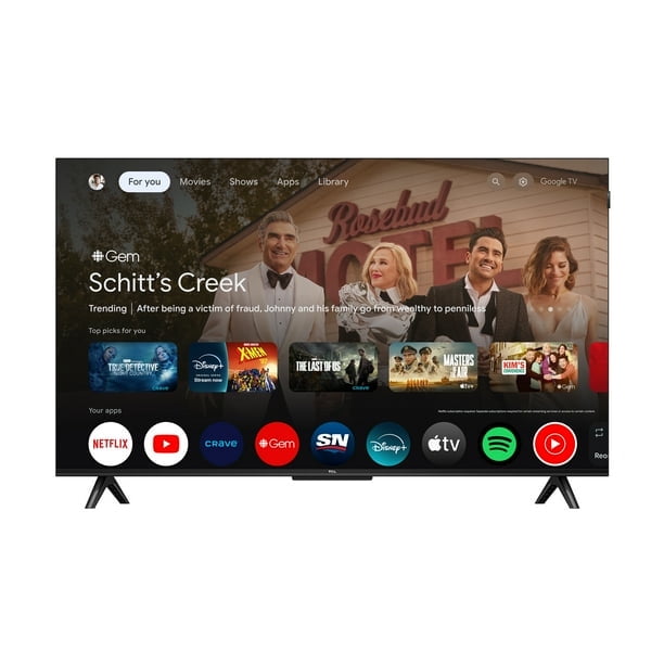TCL Téléviseur Intelligent Google TV Dolby Vision 43 Pouces Q Series 4K ...