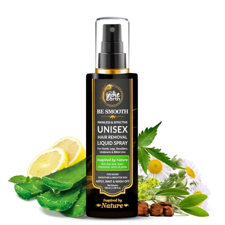 The Indie Earth Be Smooth Unisex Hair Removal Liquid Spray – Painless ...