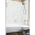 Vista PVC Glue-up Tub and Shower Wall Panels Surround in Marble (96 Sq ...