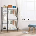 Sunshine Wheat, Garment Rack Metal Clothing Rack 4 Level Wardrobe Rack ...