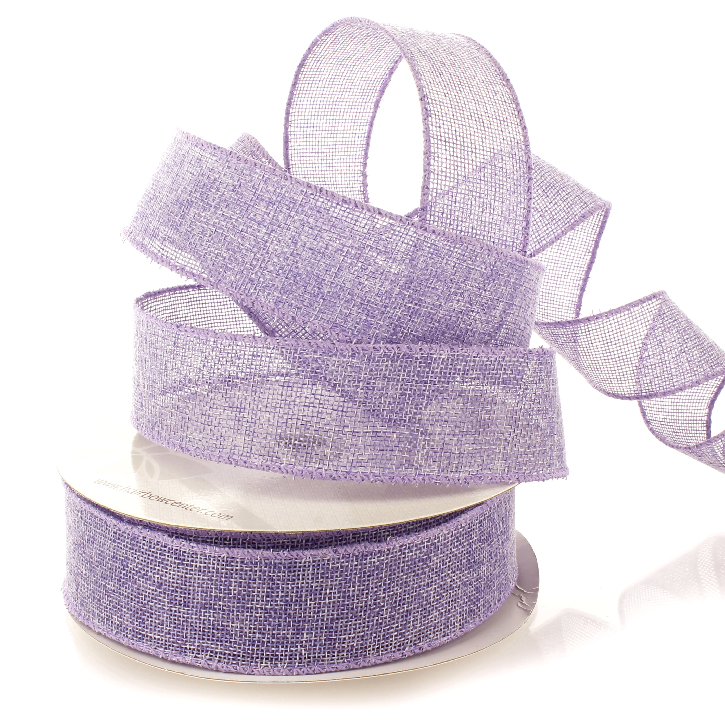 Ribbon Traditions 1.5" Wired Burlap Ribbon Lavender 10 Yards - Walmart.com