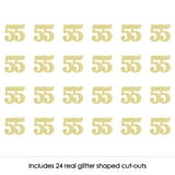 Big Dot of Happiness Gold Glitter 55 - No-Mess Real Gold Glitter Cut ...