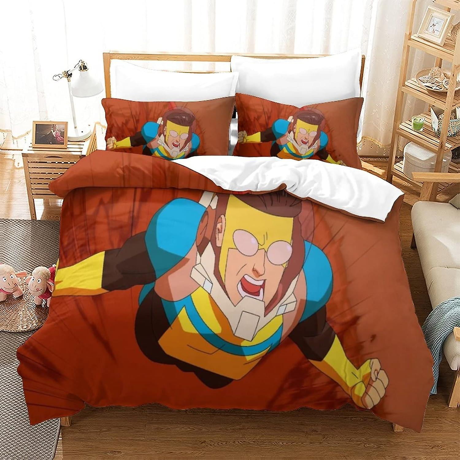 Click here for Caicha Invincible Superhero D Print Duvet Cover Se... prices