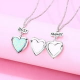 Heart Locket Necklace for Best Friends Matching Friendship Necklaces ...