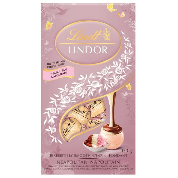 Lindt LINDOR Neapolitan Truffles Bag, 150g, LDR VAL BG NPLN 150G ...