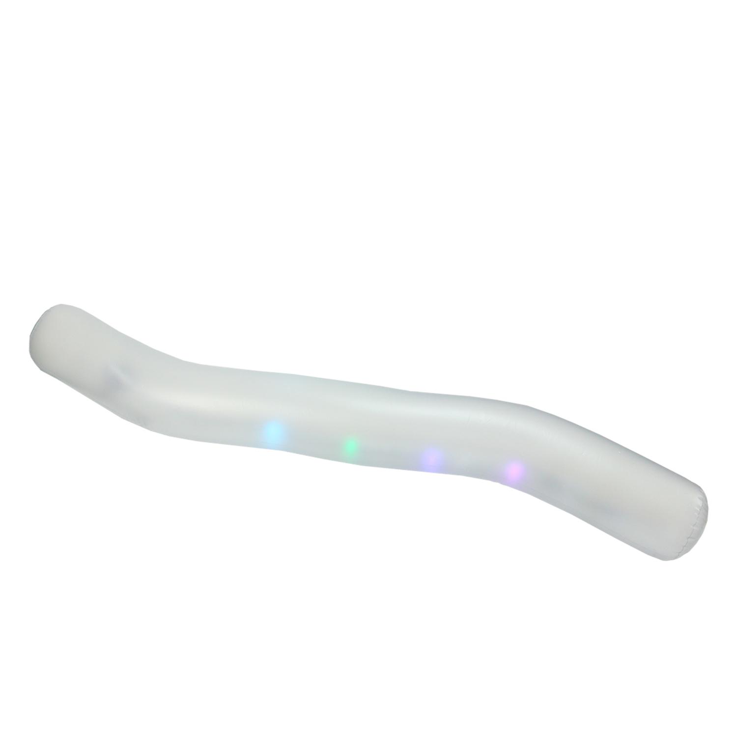 69.25" LED Lighted Inflatable Swimming Pool Noodle Toy