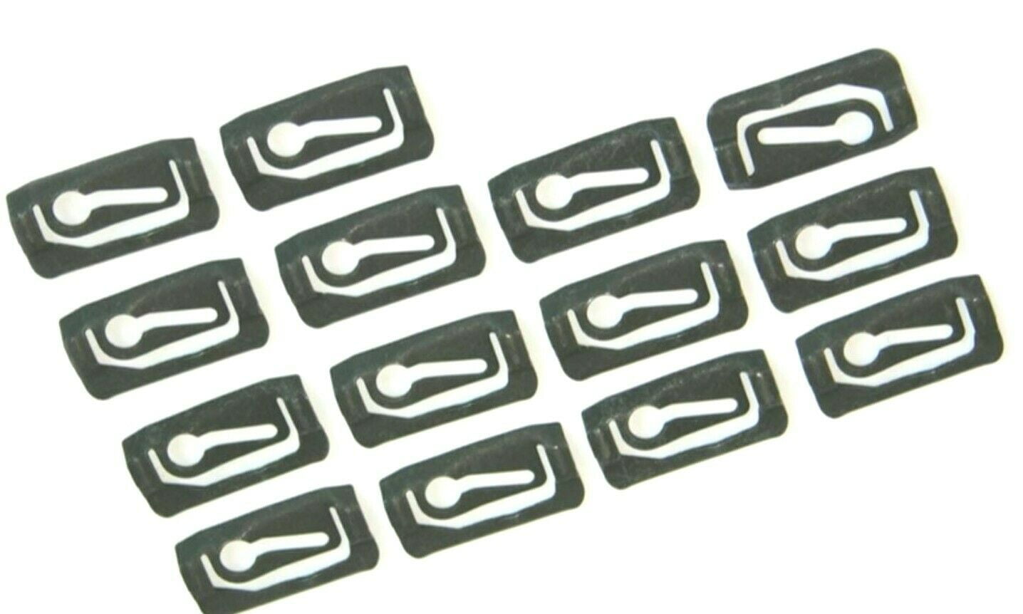 Front Window Stainless Trim Hold Down Clips Long 1964-77 Buick Chevy ...