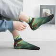 Fuzoiu Flying Parrots In Jungle Print Adult Socks, Crew Moisture ...