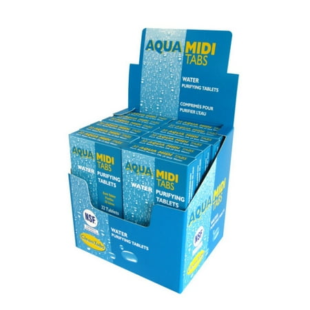 Clean Tabs Aqua Midi Tabs Water Purifying Tablets Display Box | Walmart ...