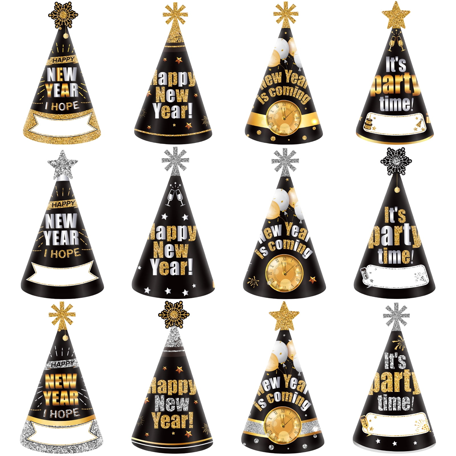 New Years Hats Clipart 2022