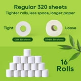 ECOLipak Bamboo Toilet Paper, Septic Safe Toilet Tissue, 16 Double ...