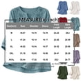 CIENVNSTG Womens Retro Boho Tops Cotton Linen Embroidered Design V Neck ...