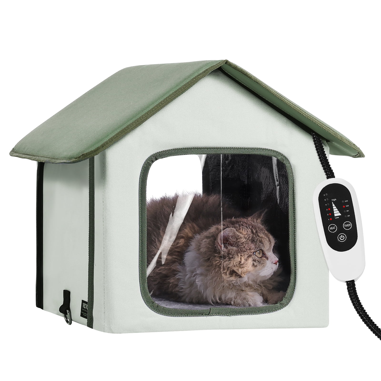 Click here for Vevor Elevated Heated Cat House Outdoor Kitty Shel... prices