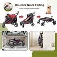 Dog Stroller for Medium/Large Dogs One-Click Folding,Extra Large Pet ...