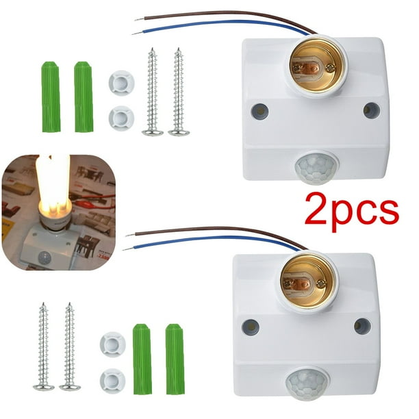 CHUANK E27 Lamp Holder Screw Light Bulb Holder LED PIR Infrared Motion ...