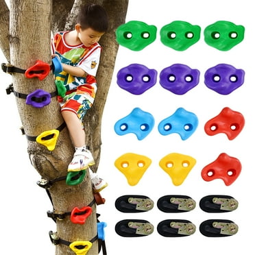 BRIZI LIVING 12 Ninja Tree Climbing Holds for Kids Climber, Tree ...