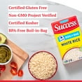 Success Boil-in-Bag Rice, Precooked White Rice, 14 oz, 4 Bags - Walmart.com