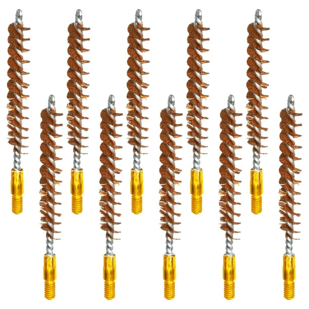 McJ Tools 10pack Rifle 22 Caliber Bronze Bore Brush - Walmart.com
