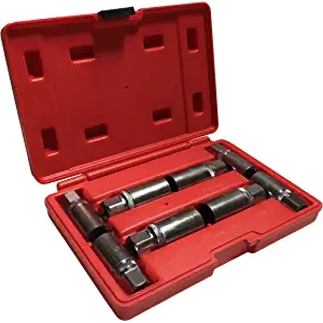 8-Piece Broken Bolt Extractor Seized Stud Puller (SAE and Metric ...