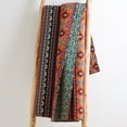 Levtex Home - Vista - Throw - Tribal Rug - Orange, Green, Red, Black ...