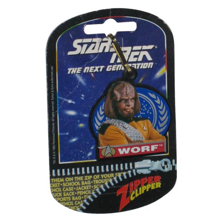 Star Trek The Next Generation (1995) Worf Zipper Clipper Keychain ...