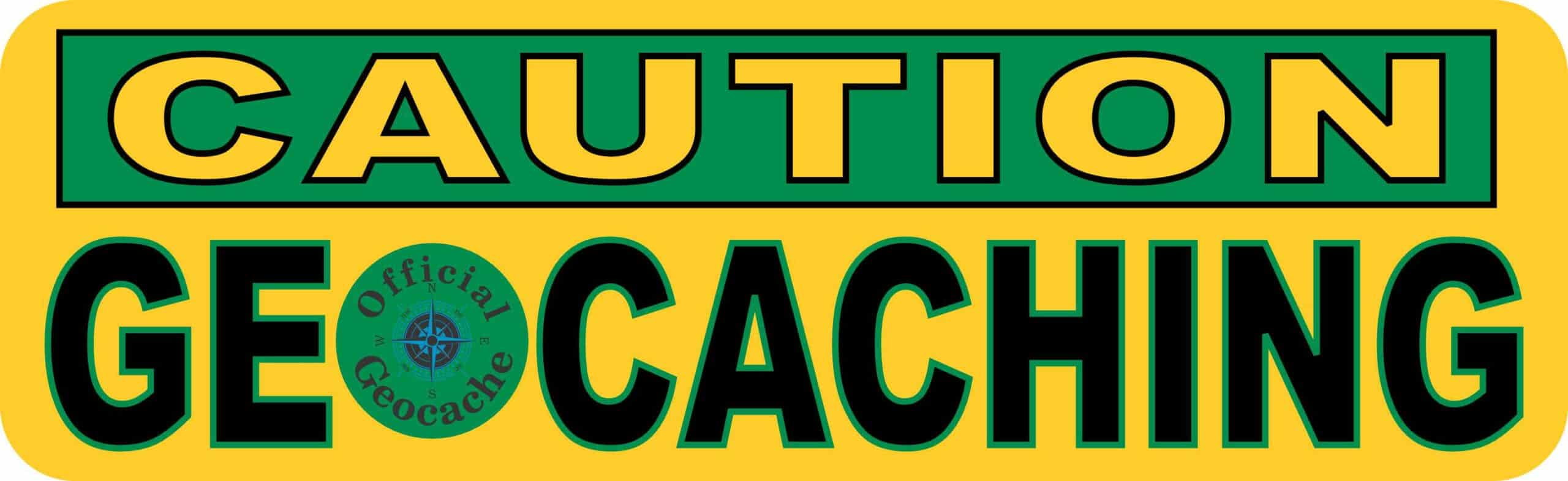 StickerTalk Caution Geocaching Magnet, 10 inches x 3 inches - Walmart.com