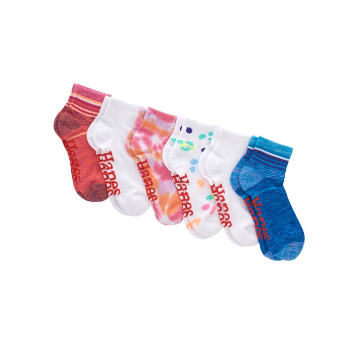 Hanes Originals Women's Ankle Socks, Moisture Wicking, 6-Pair Pack ...