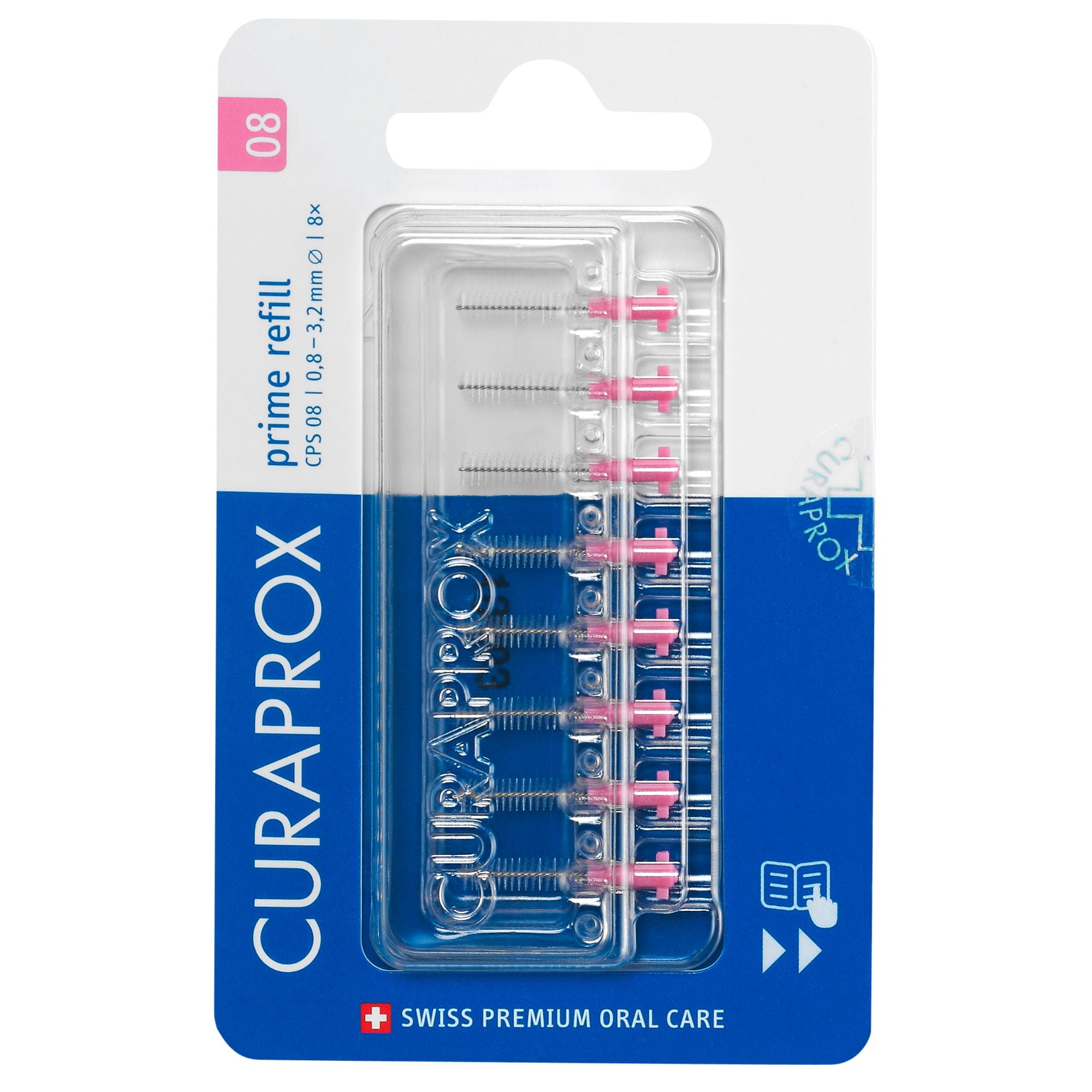 Click here for Curaprox Prime Cps 08 Pink - 8 Refill Pack Interde... prices