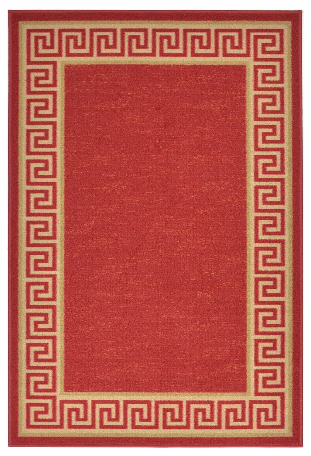 Meander Design Printed Slip Resistant Rubber Back Latex Runner Rug and ...