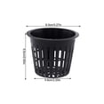 1Pc Mesh Hydroponic Net Pot, Black Mesh Planter For Indoor Outdoor ...