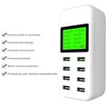 8-Port Smart Multi USB AC Wall Charging Station Fast Charger Hub LCD ...