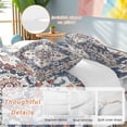 Boho Ethnic Style Comforter Set Twin Size, Retro Floral Texture Soft ...